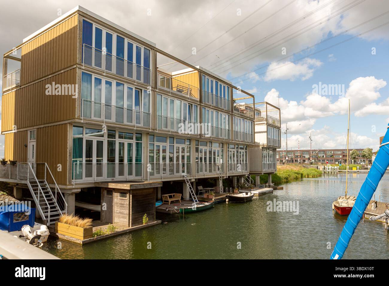 Floating houses in Dutch capital city. Housing market and real estate ...
