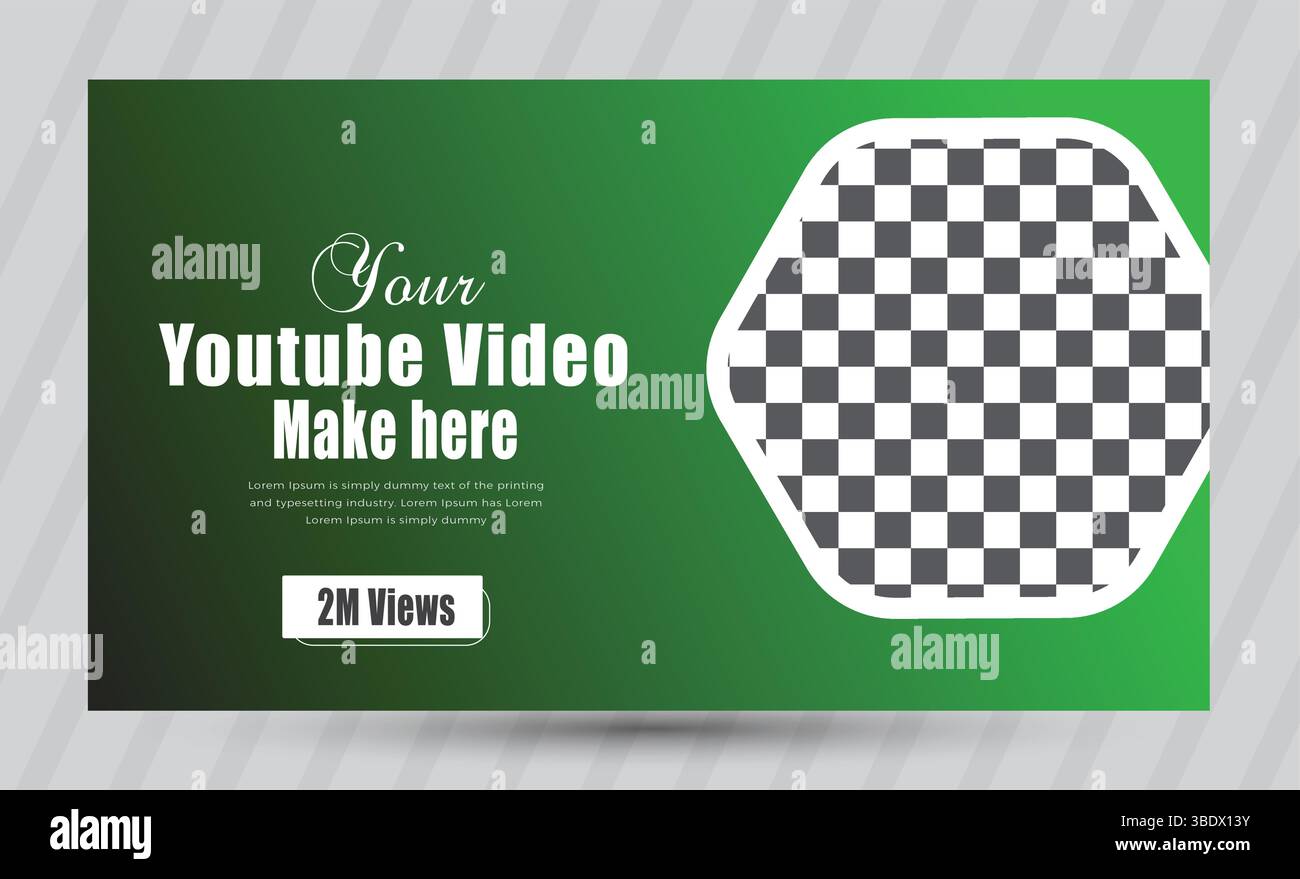 Youtube thumbnail design Stock Vector Image & Art - Alamy