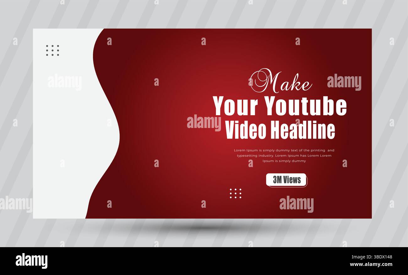 Youtube thumbnail design Stock Vector Image & Art - Alamy