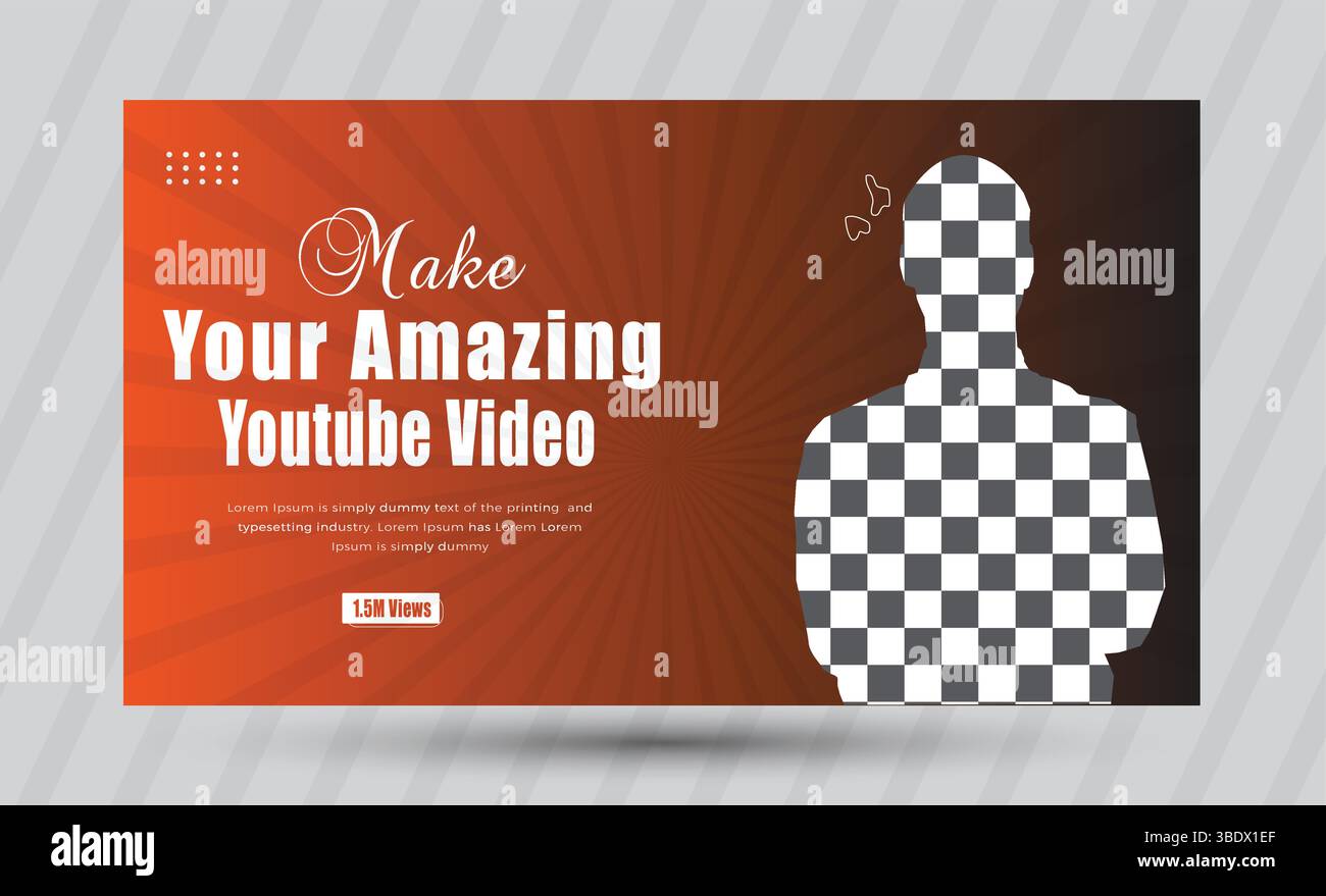 Youtube thumbnail design Stock Vector Image & Art - Alamy