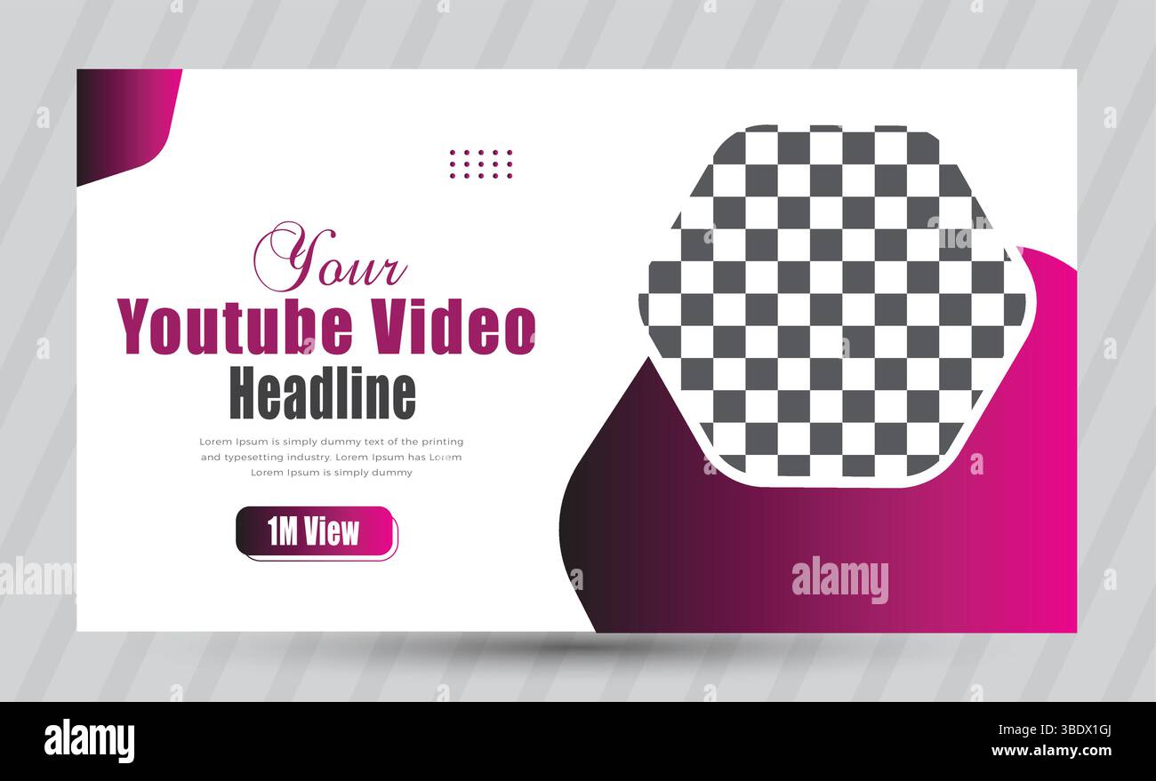 Youtube thumbnail design Stock Vector Image & Art - Alamy