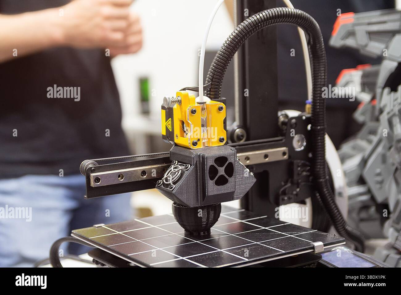 Modern 3D printer printing plastic product. Industry Stock Photo - Alamy