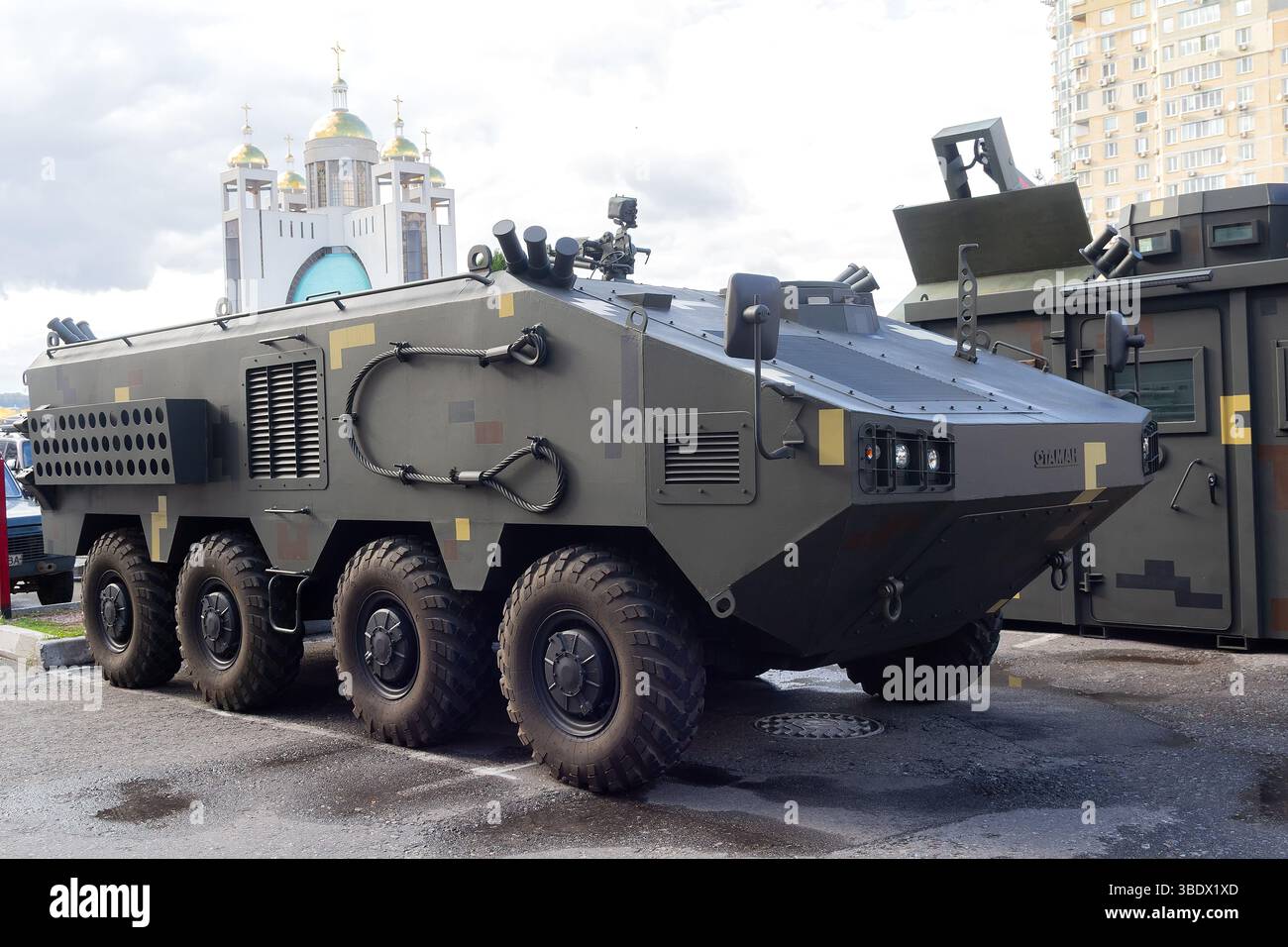Kyiv, Ukraine - October 13, 2017: Armored personnel carrier Otaman of ...