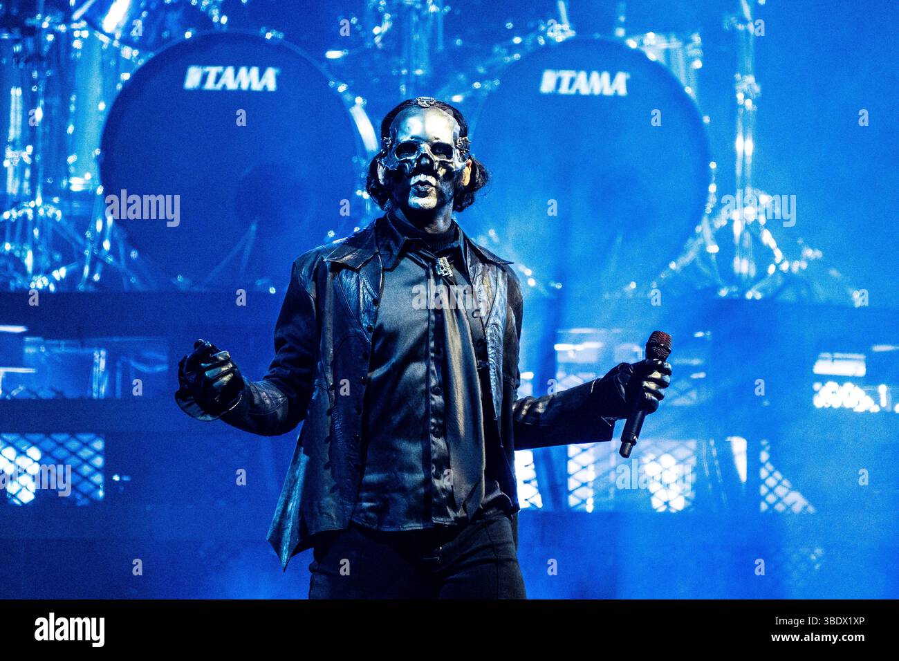 Ghost live on stage at Saab Arena in Linköping, Sweden, May 22, 2025 ...