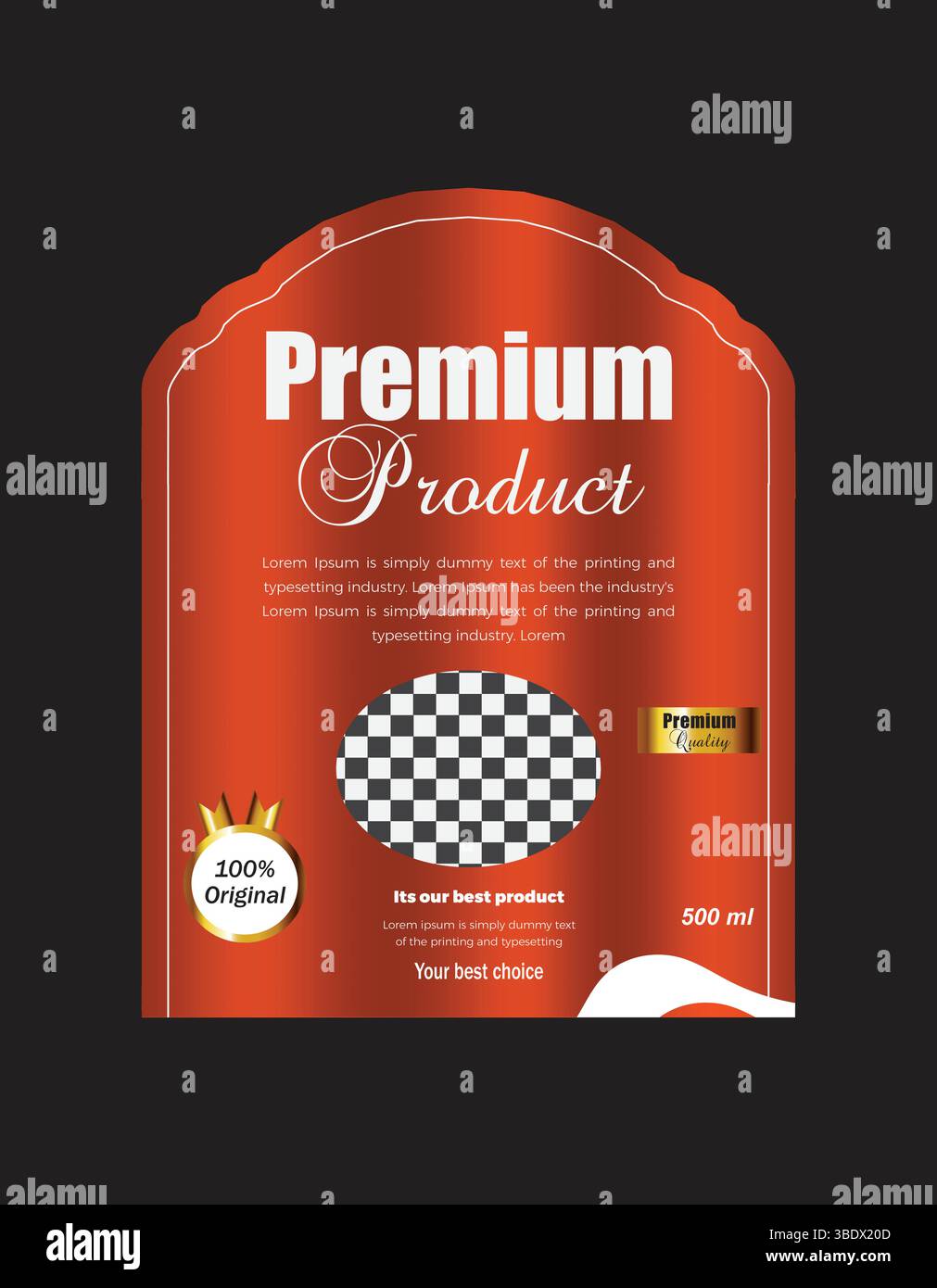 Organic product label design Stock Vector Image & Art - Alamy