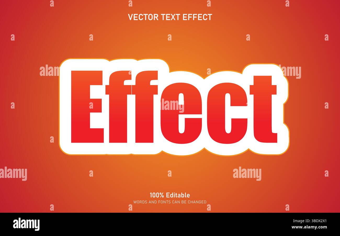 Effect text effect Stock Vector Image & Art - Alamy