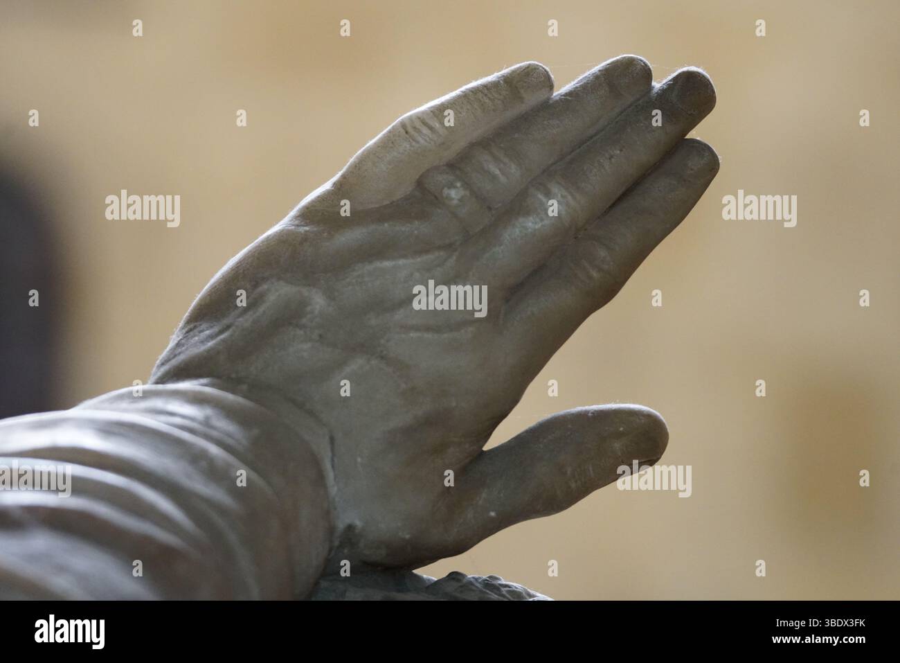 Detailed Shot of a Sculpted Hand in a Gesture Pose. Chichester, UK ...