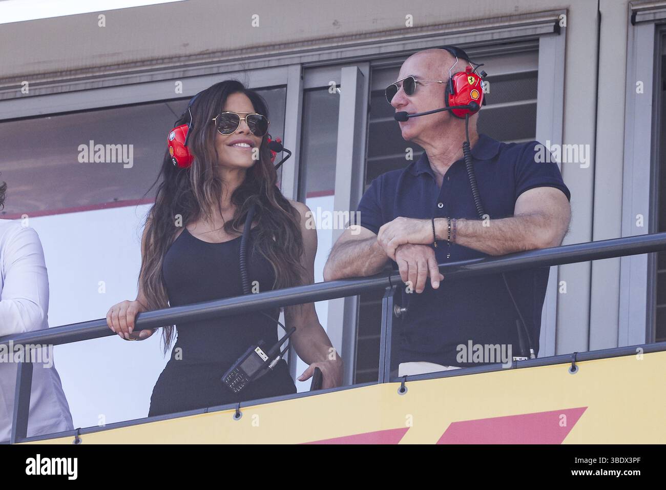 Jeff Bezos and his wife MacKenzie Scott during the Formula 1 Tag Heuer ...