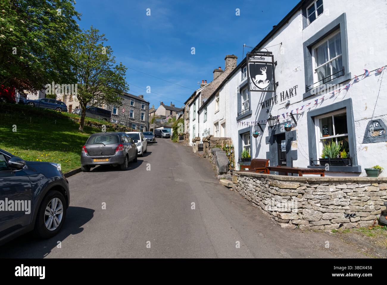 The village of Bradwell in the Peak District, Derbyshire, England Stock ...