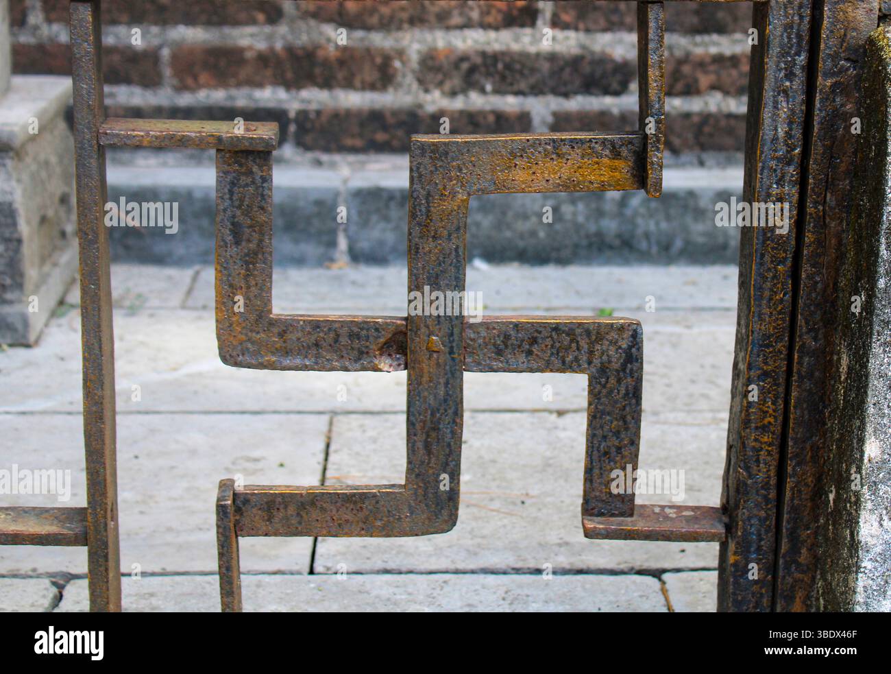 Vietnam, Hue. Hue Imperial City (Hoàng Thành Hu). Thiên M Temple ...