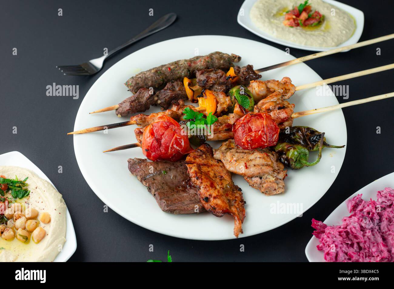 Mixed Grill Platter – Kebab, Chicken Steak, and Chicken Thigh – Served ...