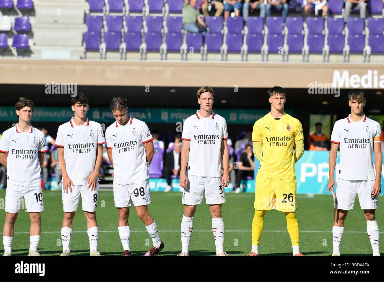 Firenze, Italia. 24th May, 2025. AC Milan's Emanuele Sala, AC Milan's ...