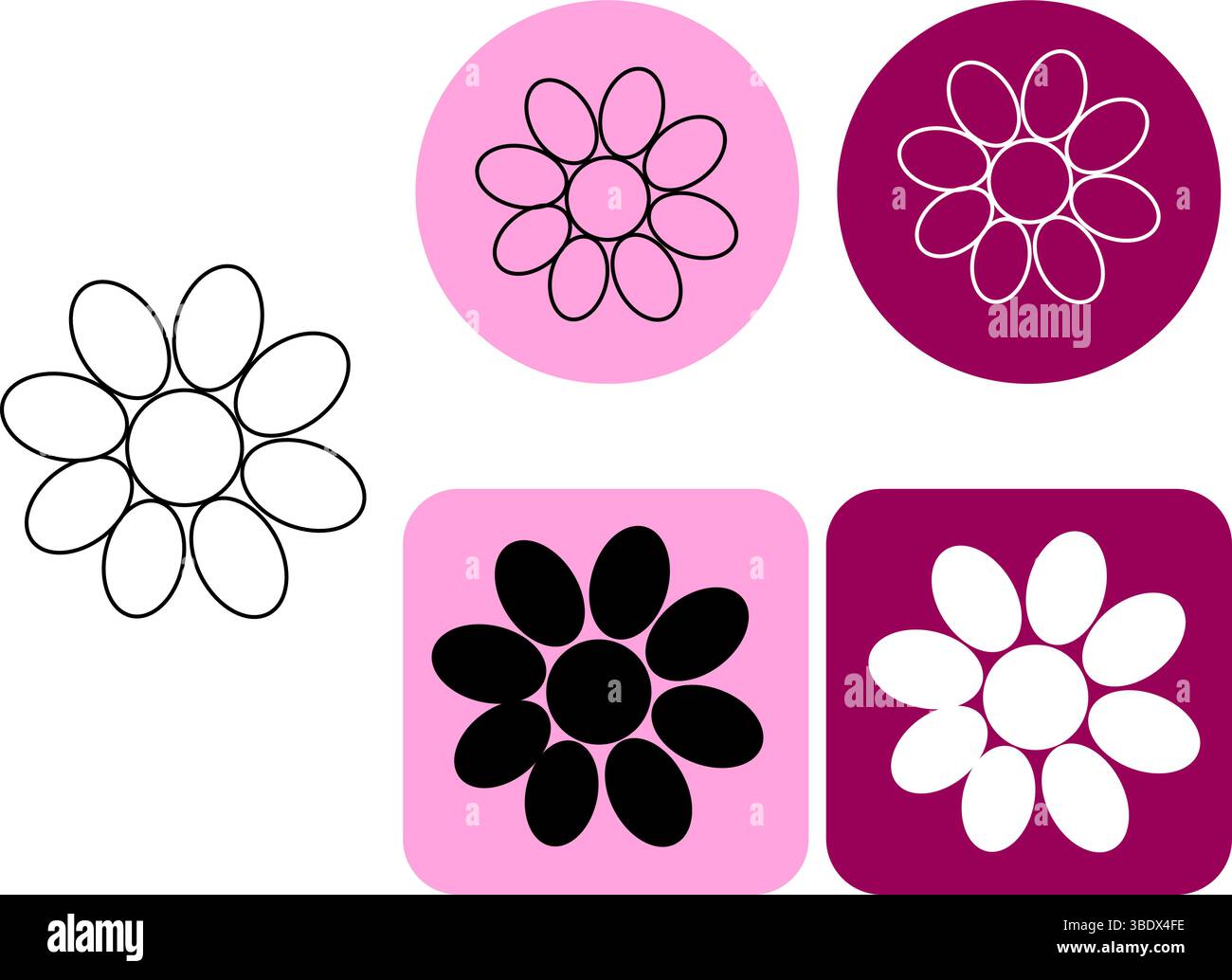 Black line logo tree Cut Out Stock Images & Pictures - Alamy