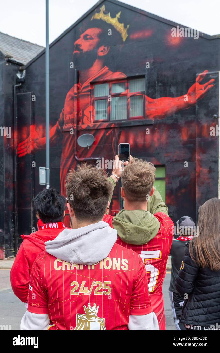 Anfield, Liverpool, UK. 26th May, 2025. Following winning the Premier ...