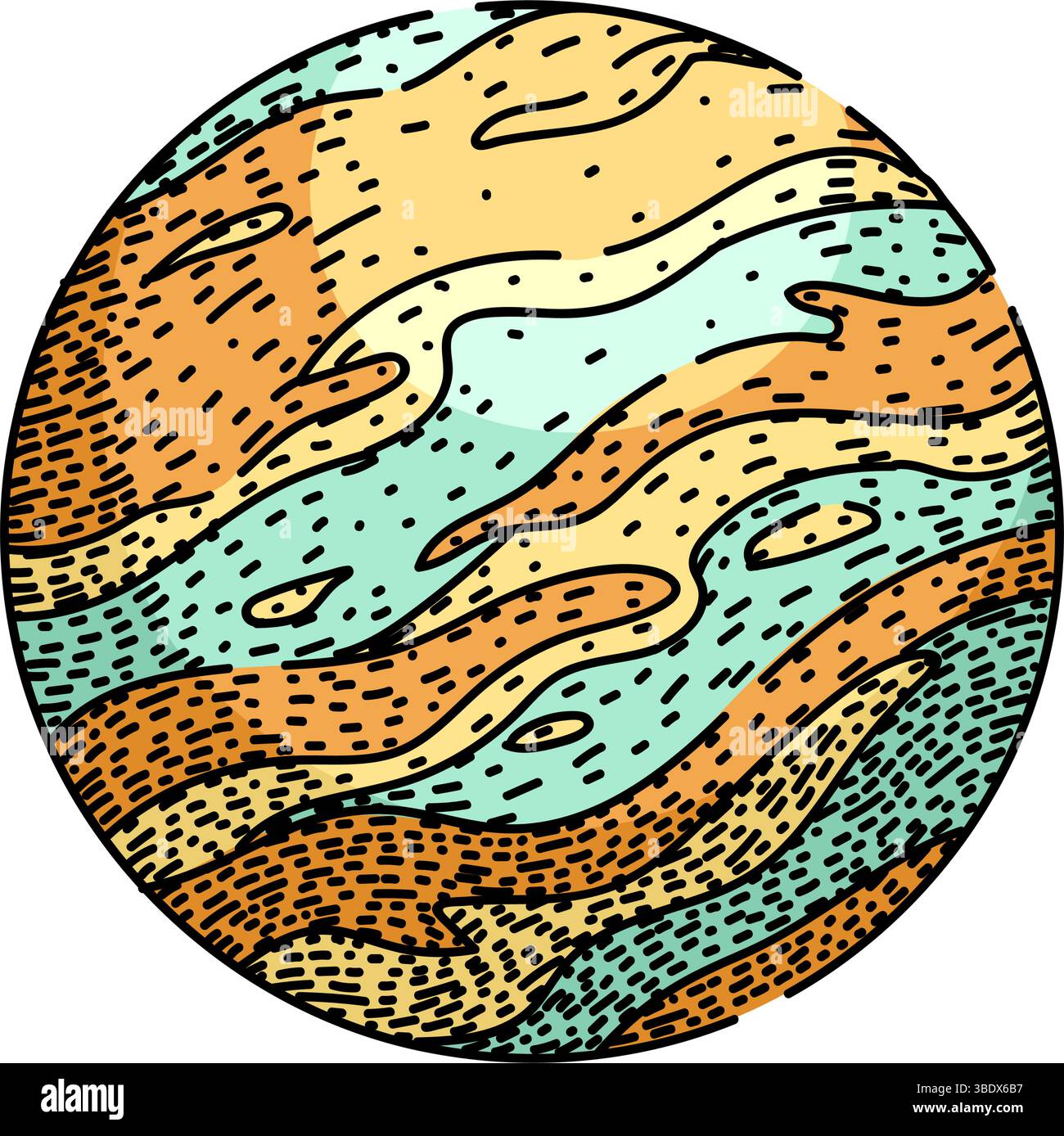saturn planet sketch hand drawn vector Stock Vector Image & Art - Alamy