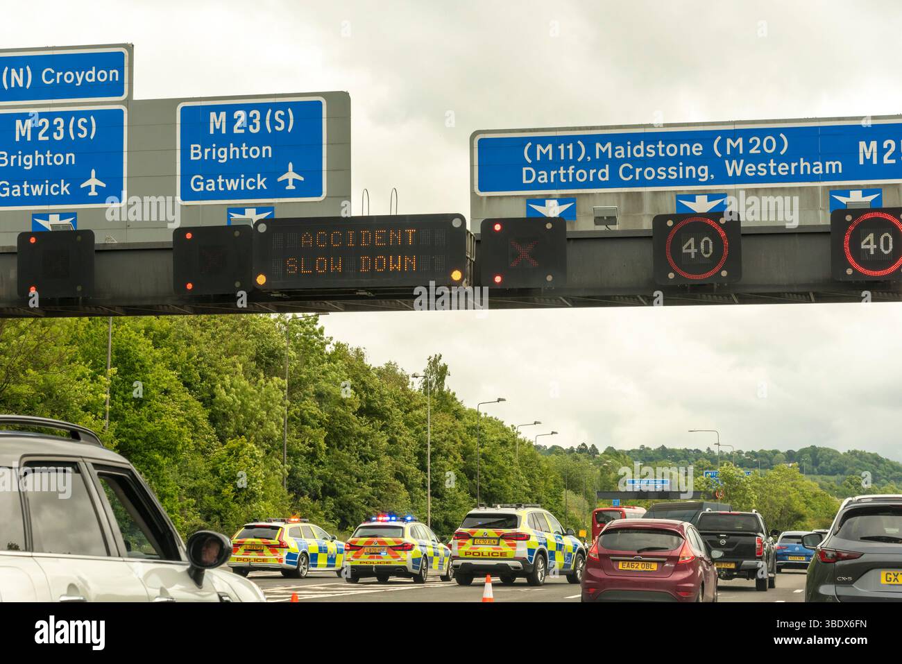Croydon London England UK. 24.05.2025. Traffic Officer vehicles and ...