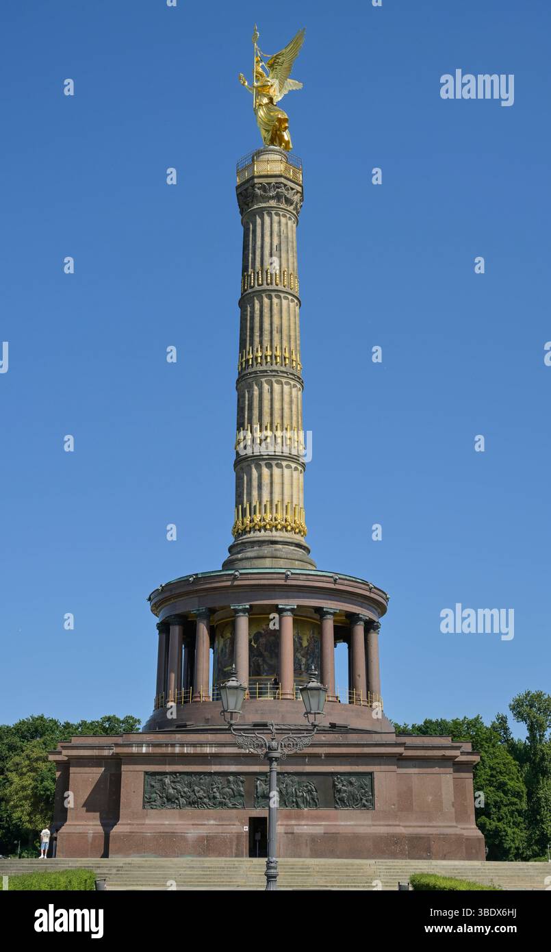 Siegessäule, Großer Stern, Tiergarten, Mitte, Berlin, Deutschland ...