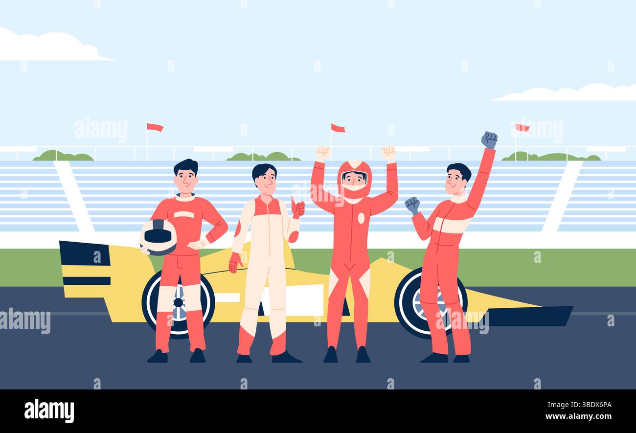 Motor racing stadium Stock Vector Images - Alamy