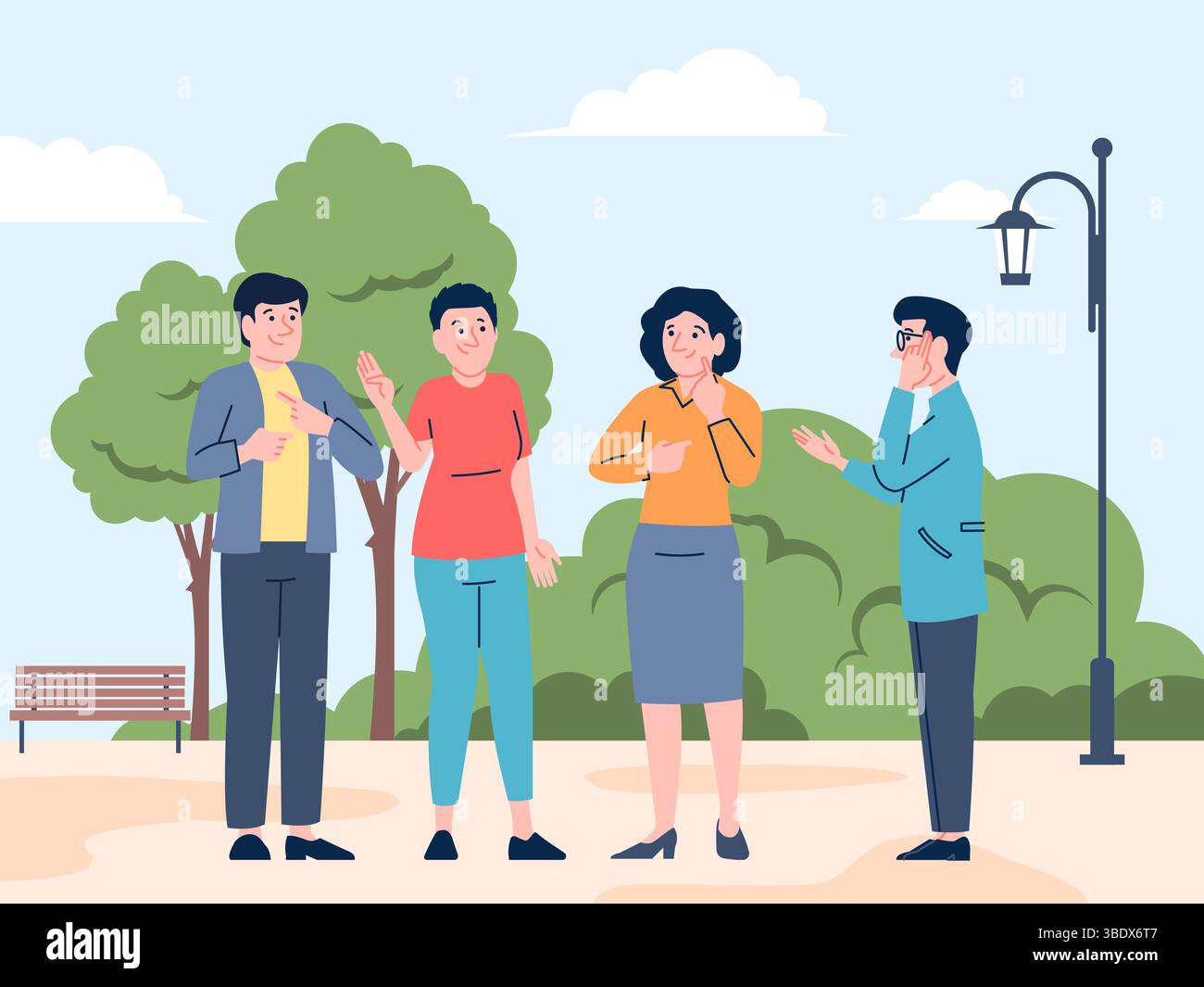 Positive male hearing loss talking hi-res stock photography and images ...