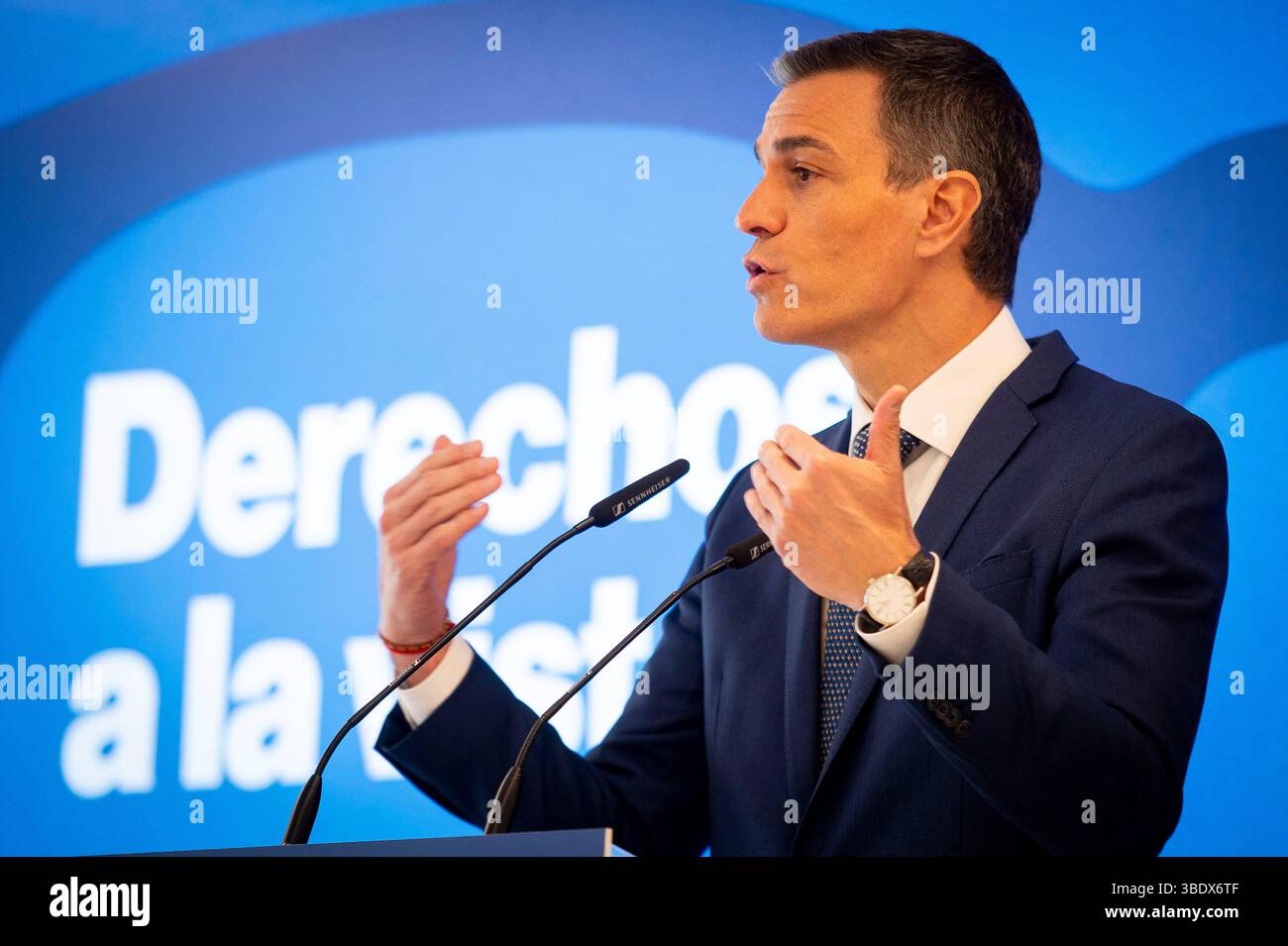 The President of the Government, Pedro Sánchez, during an event on ...