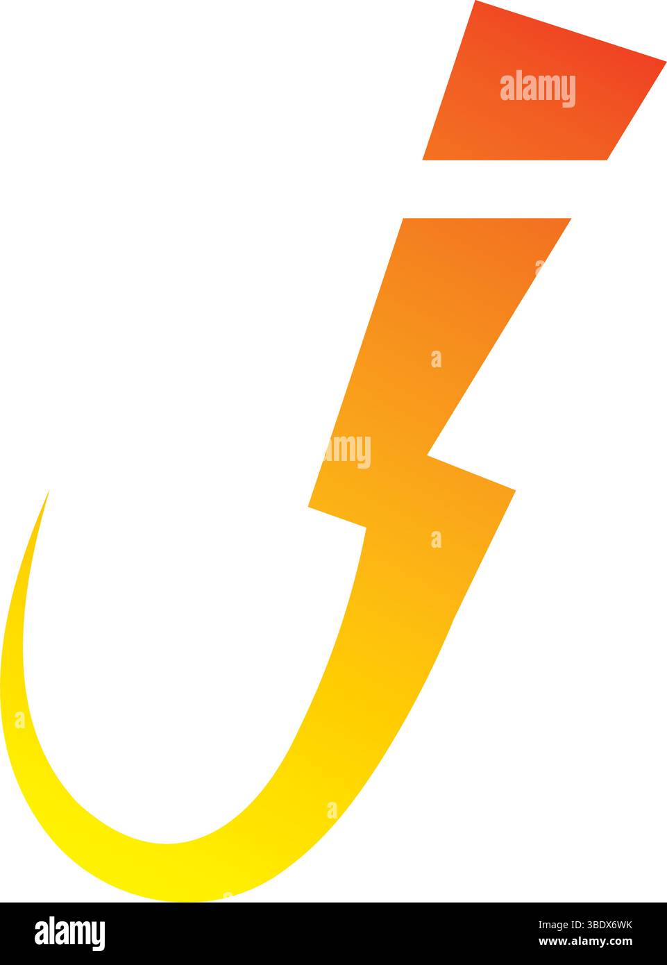 Power Energy Lightning J Logo Stock Vector Image & Art - Alamy