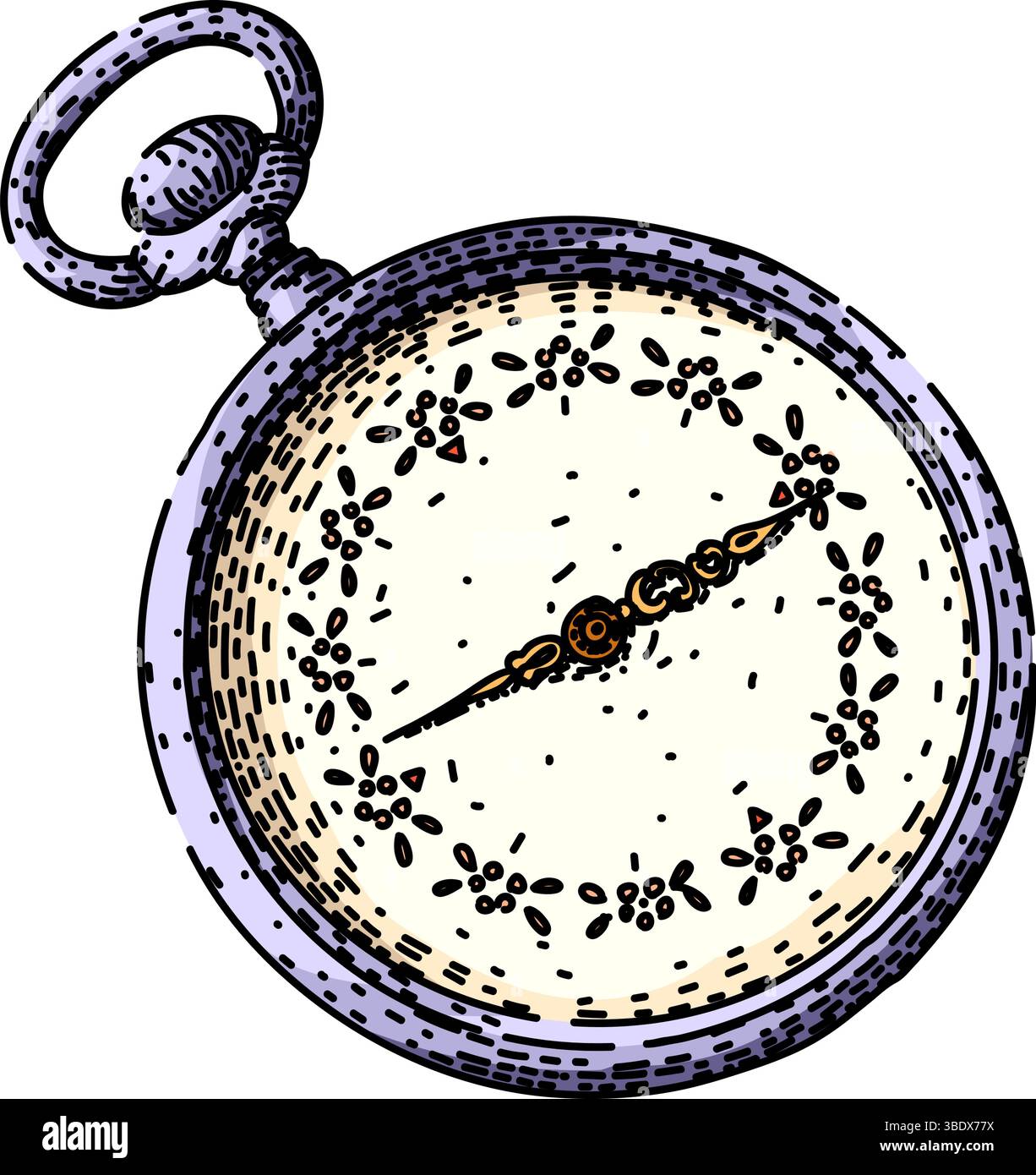 fob pocket watch sketch hand drawn vector Stock Vector Image & Art - Alamy