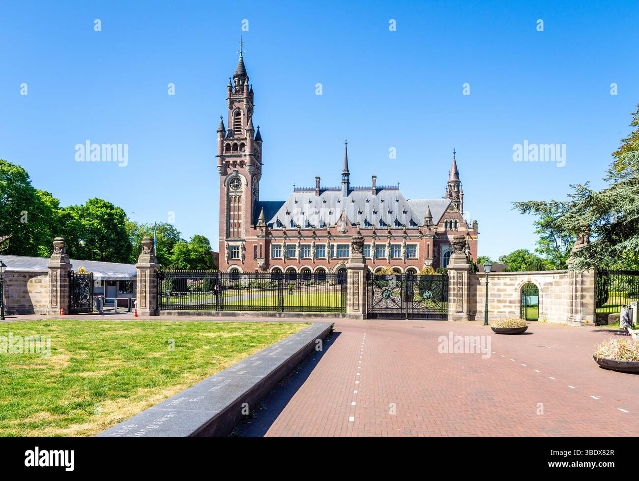The Peace Palace, home to the International Court of Justice of the ...