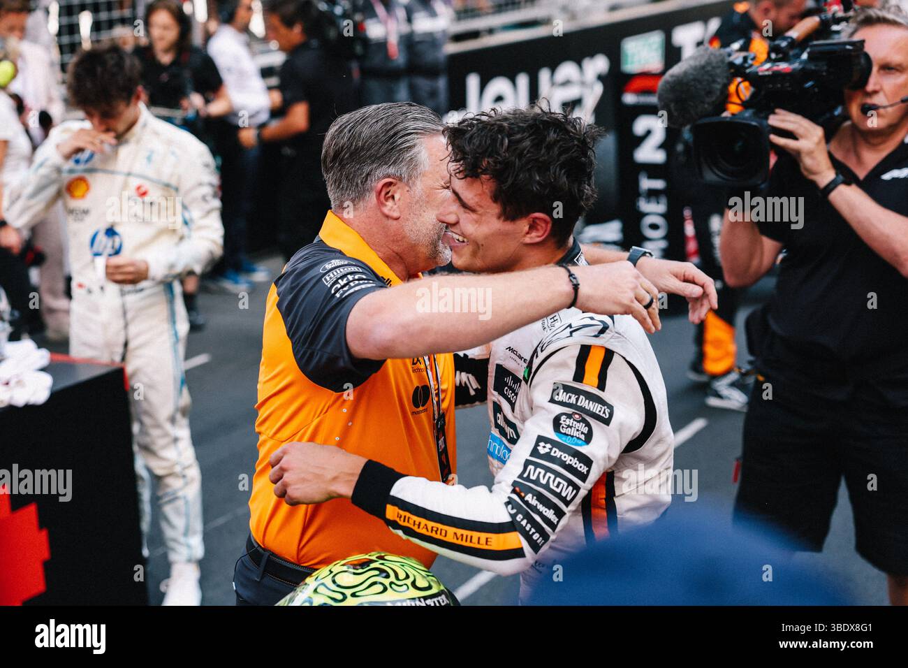 Monte-Carlo, Monaco. 25th May, 2025. Zak Brown (USA, McLaren F1 Team), #4 Lando Norris (GBR ...