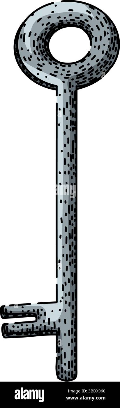 lock skeleton key sketch hand drawn vector Stock Vector Image & Art - Alamy