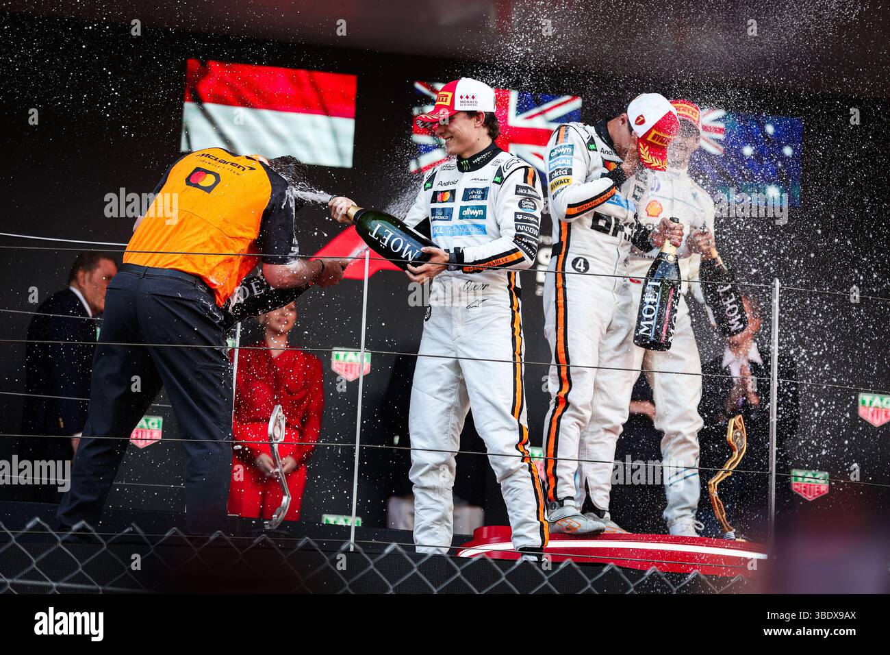 Monte-Carlo, Monaco. 25th May, 2025. Zak Brown (USA, McLaren F1 Team), #81 Oscar Piastri (AUS ...