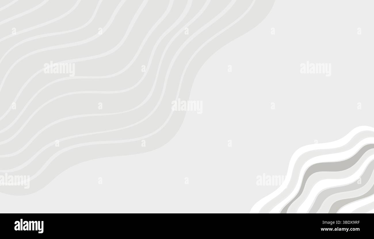 Gray Wave Neutral Background for Presentations, Vector Illustration ...