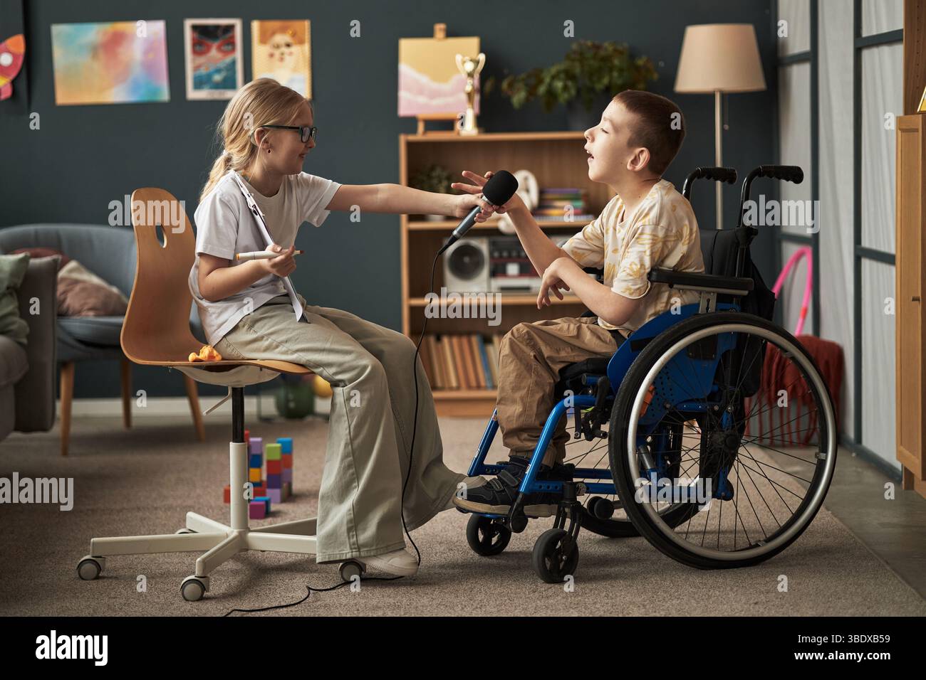 Children Engaging in Fun Activities in Classroom Setting Stock Photo ...