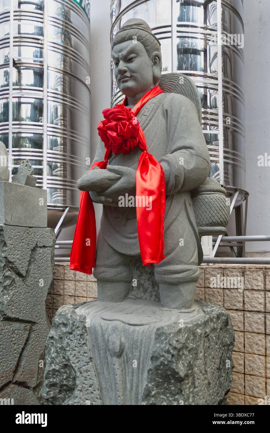 Kuala Lumpur, Malaysia - Feb. 19, 2025: Statue no.18 of the 24 Filial ...