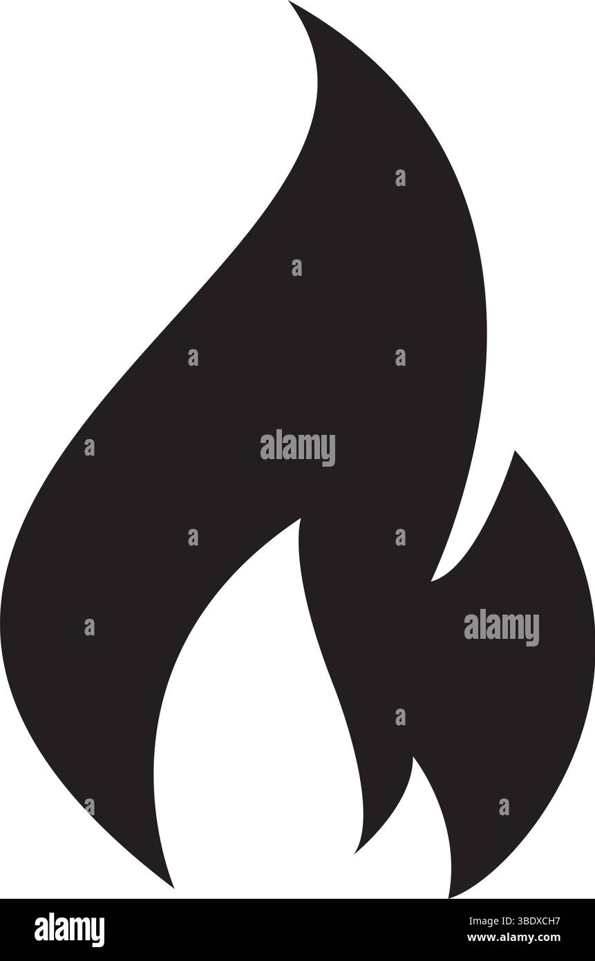 Symbols fire on white Stock Vector Images - Alamy