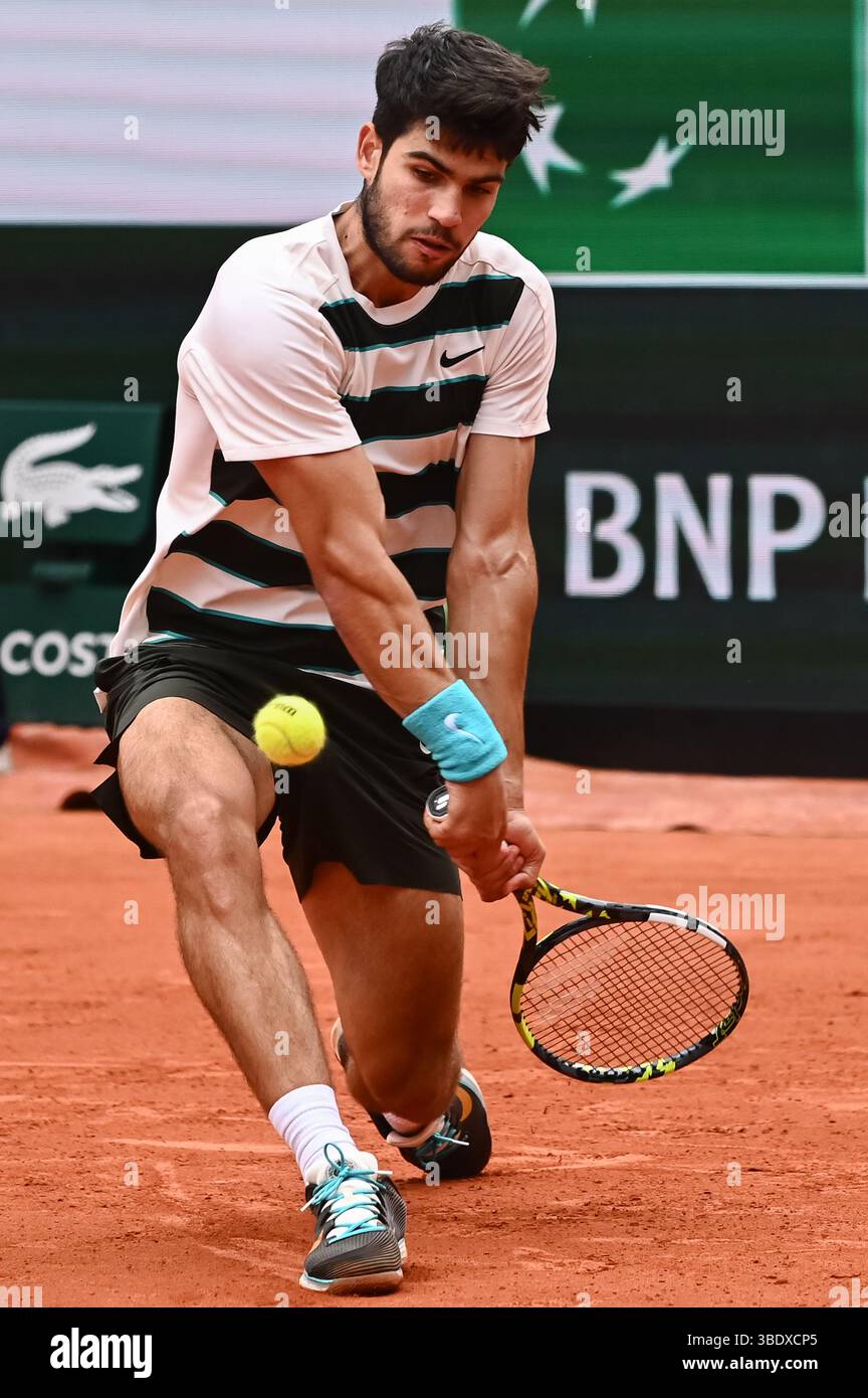 Paris, France. 26th May, 2025. Roland Garros 2025: Carlos Alcaraz (ESP ...