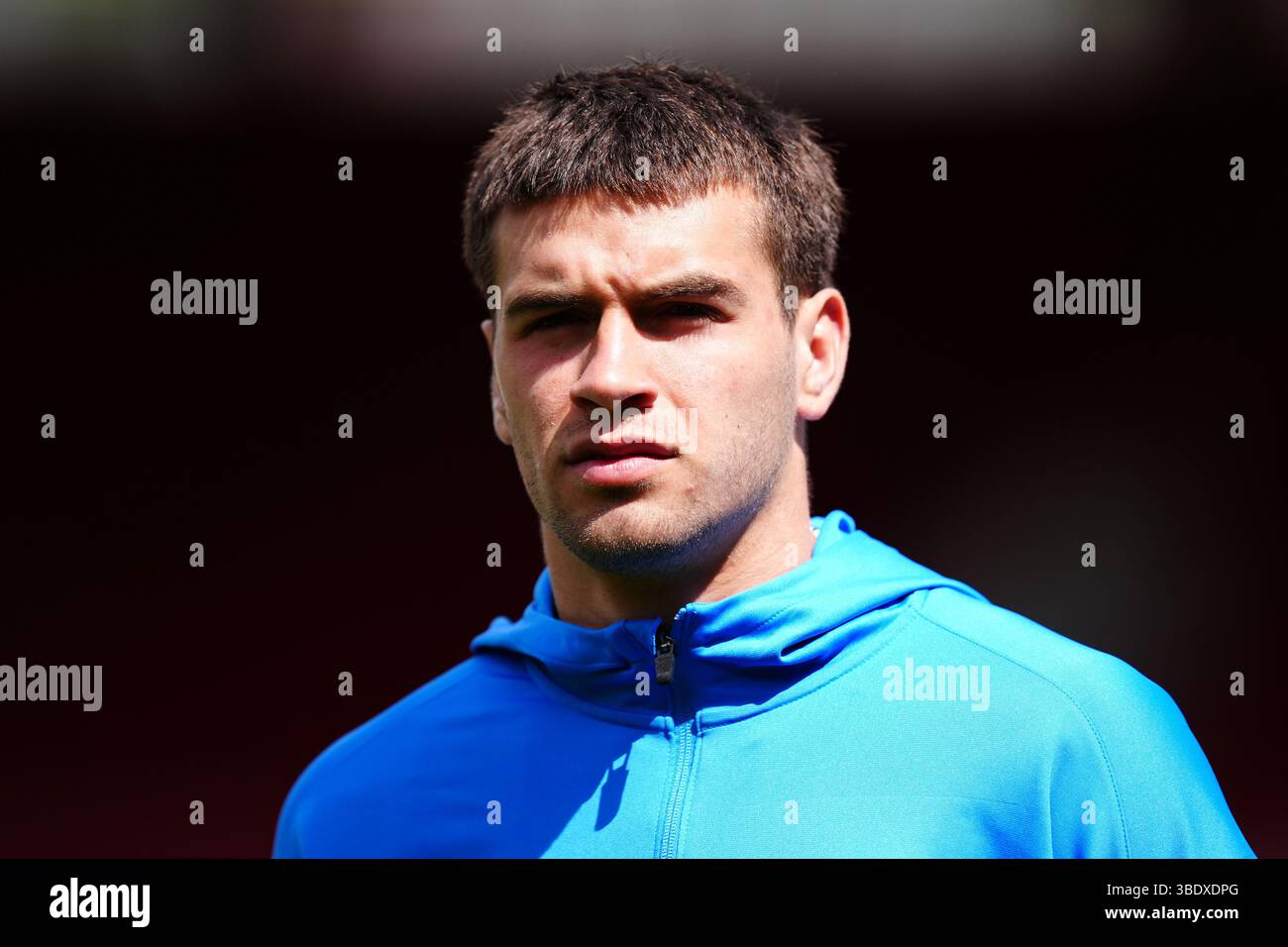 Chelsea's Marc Guiu arriving before the Premier League match at the ...