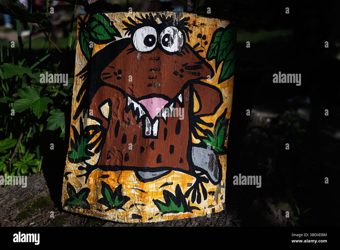 Rivne, Ukraine - May 22, 2025: Colorful hand painted Daggett Angry ...
