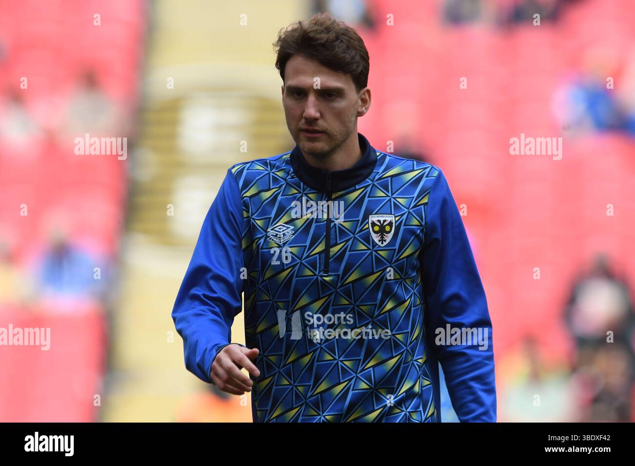 London, England. 26th May 2025. Riley Harbottle before the Sky Bet EFL ...