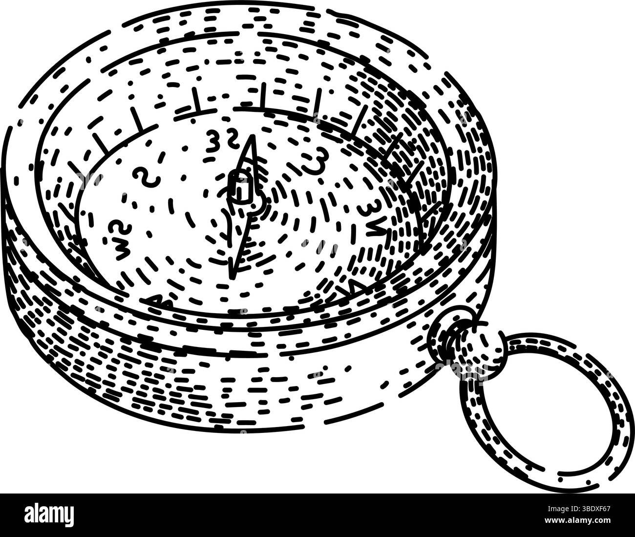 south compass sketch hand drawn vector Stock Vector Image & Art - Alamy