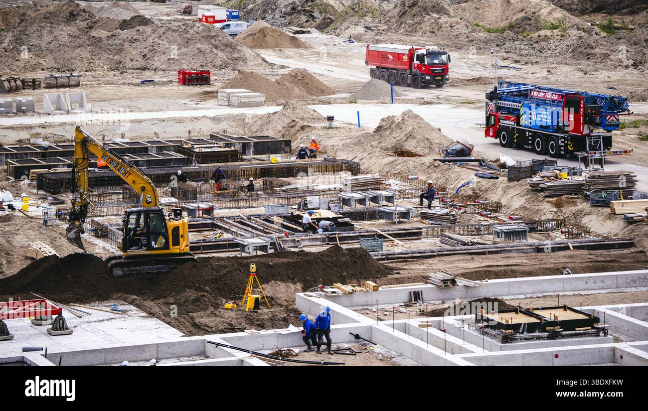 UTRECHT - Photo of the construction site where new housing estate ...