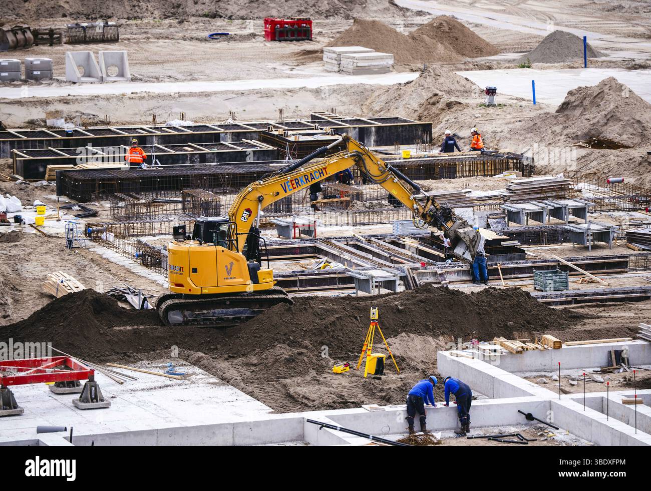 UTRECHT - Photo of the construction site where new housing estate ...