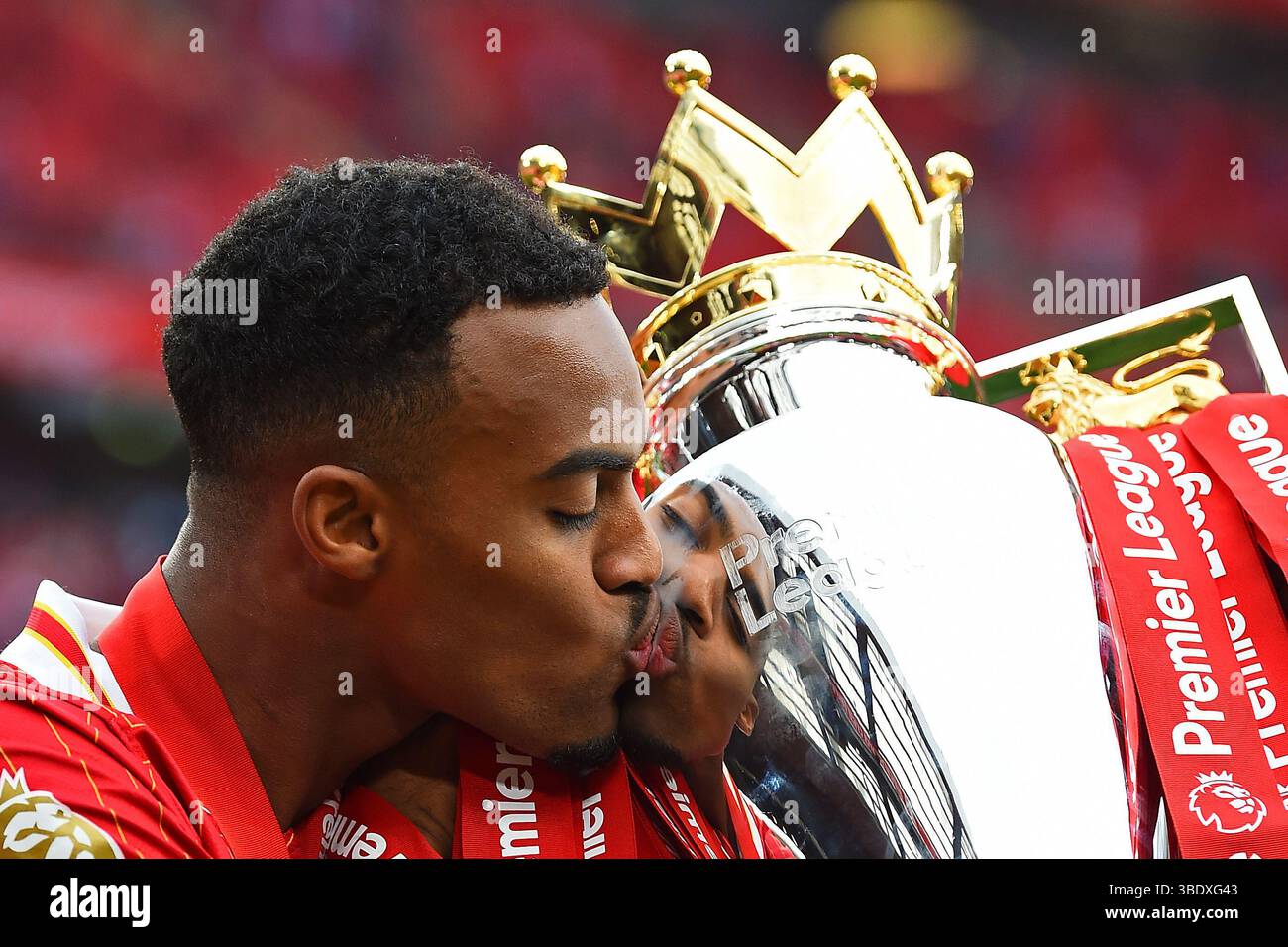 Liverpool, UK. 25th May, 2025. Ryan Gravenberch of Liverpool with the ...