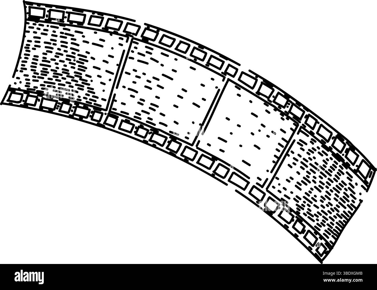 Movie film reel sketch Cut Out Stock Images & Pictures - Alamy