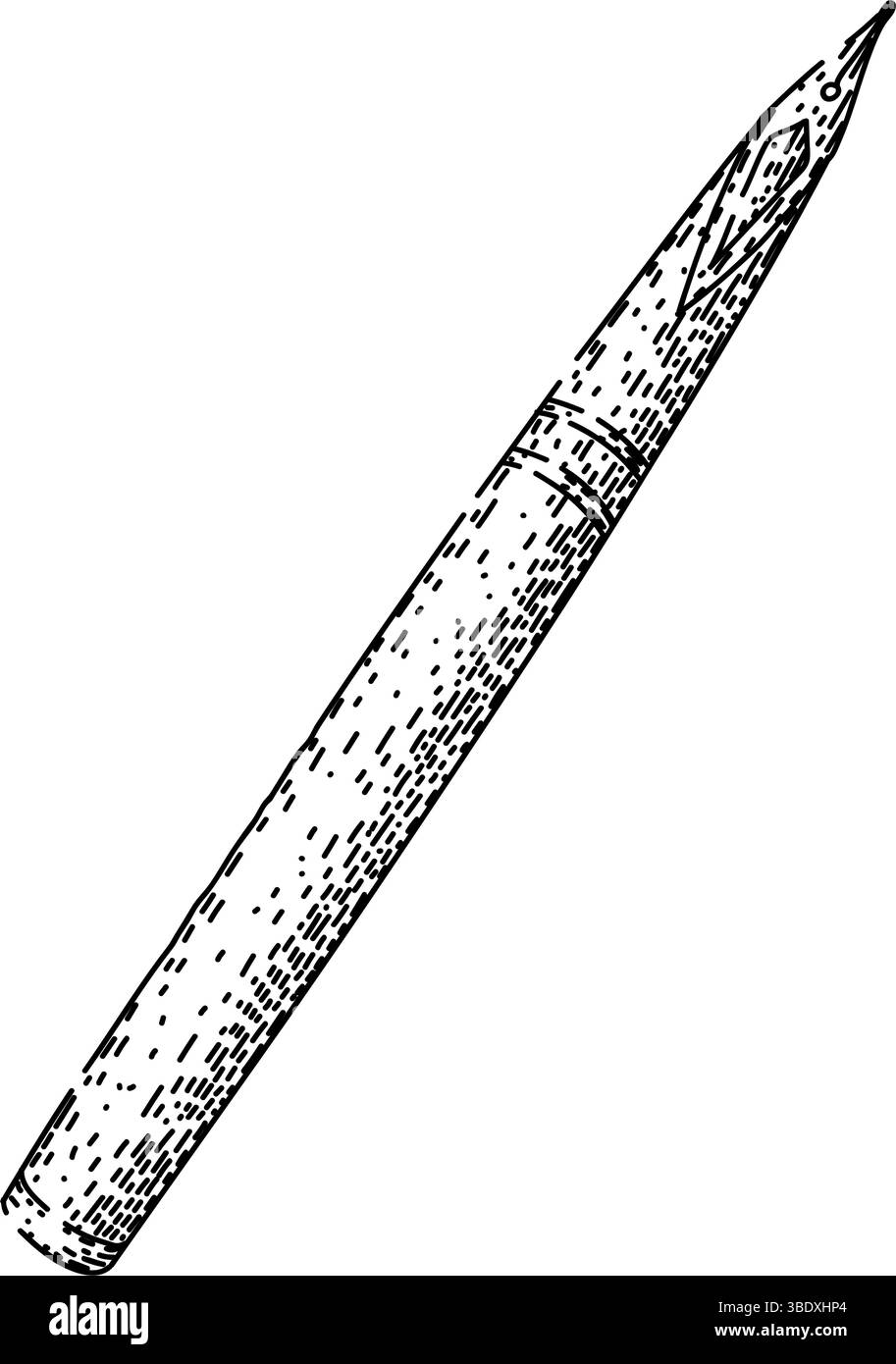 ink fountain pen sketch hand drawn vector Stock Vector Image & Art - Alamy