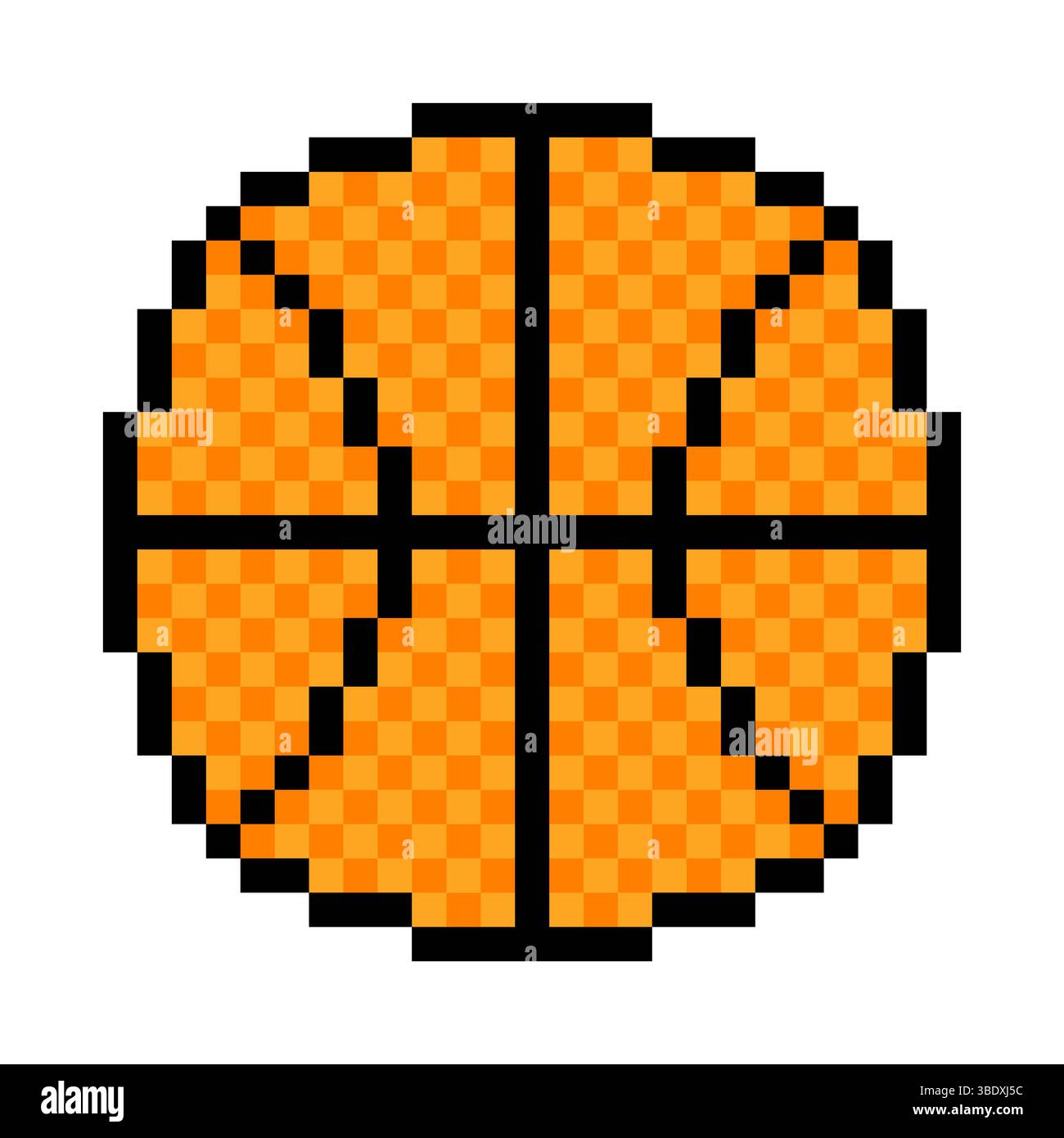 Basketball sport ball in pixel art Stock Vector Image & Art - Alamy