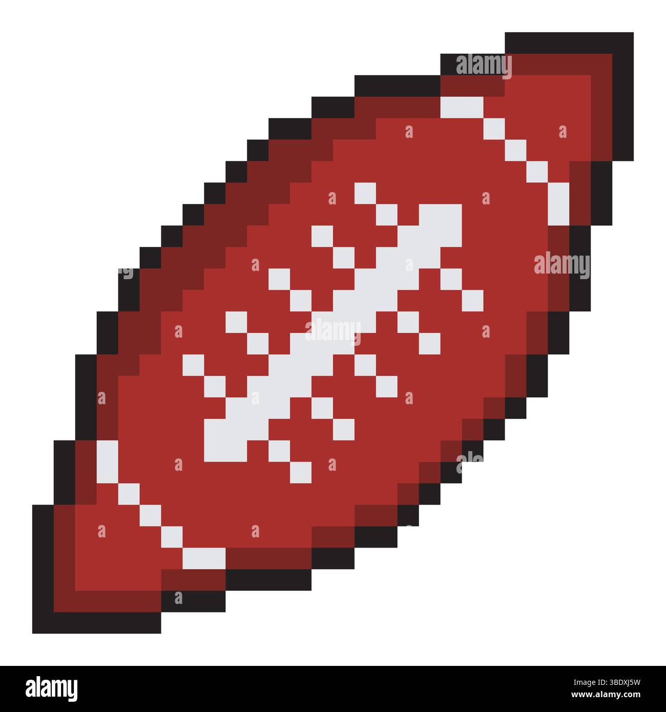 American football ball with pixel art design Stock Vector Image & Art ...