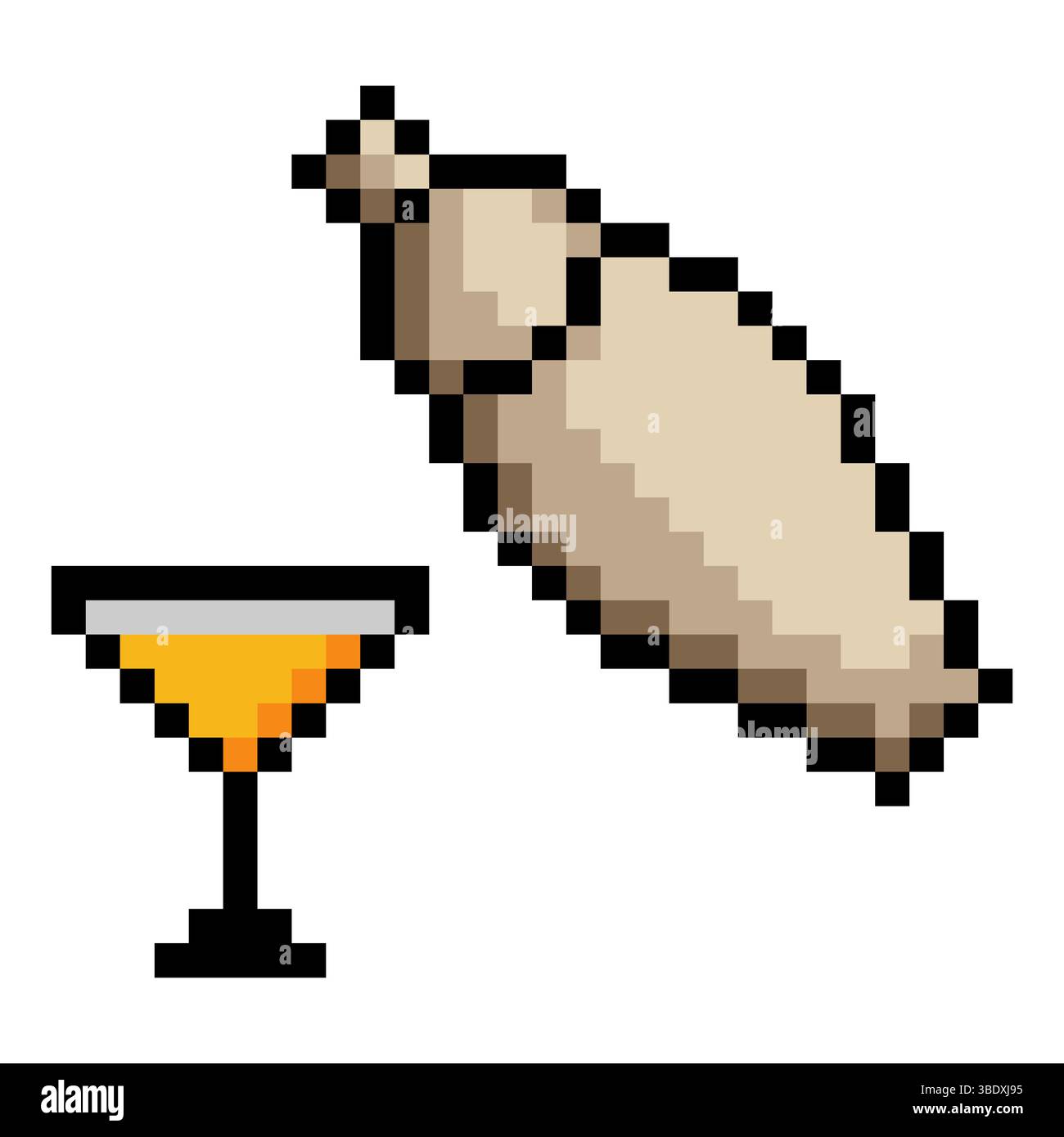 Cocktail shaker in pixel art style Stock Vector Image & Art - Alamy