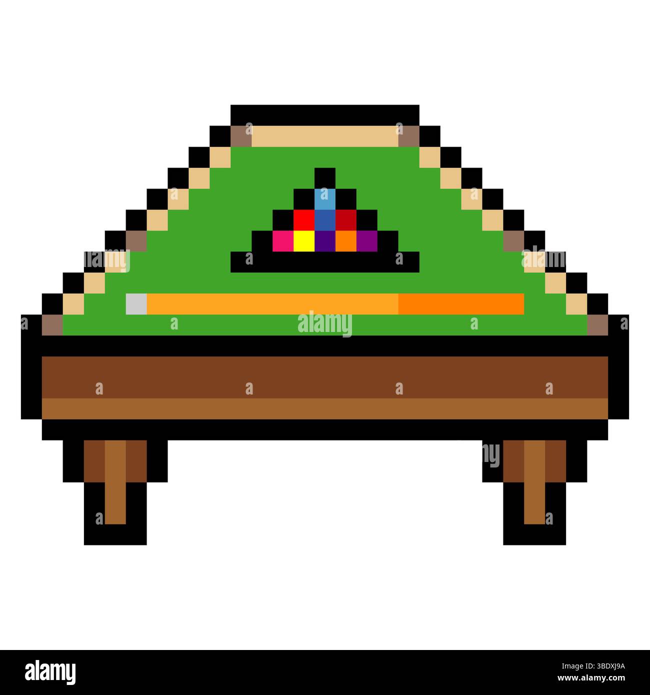 Empty pool table in pixel art style Stock Vector Image & Art - Alamy