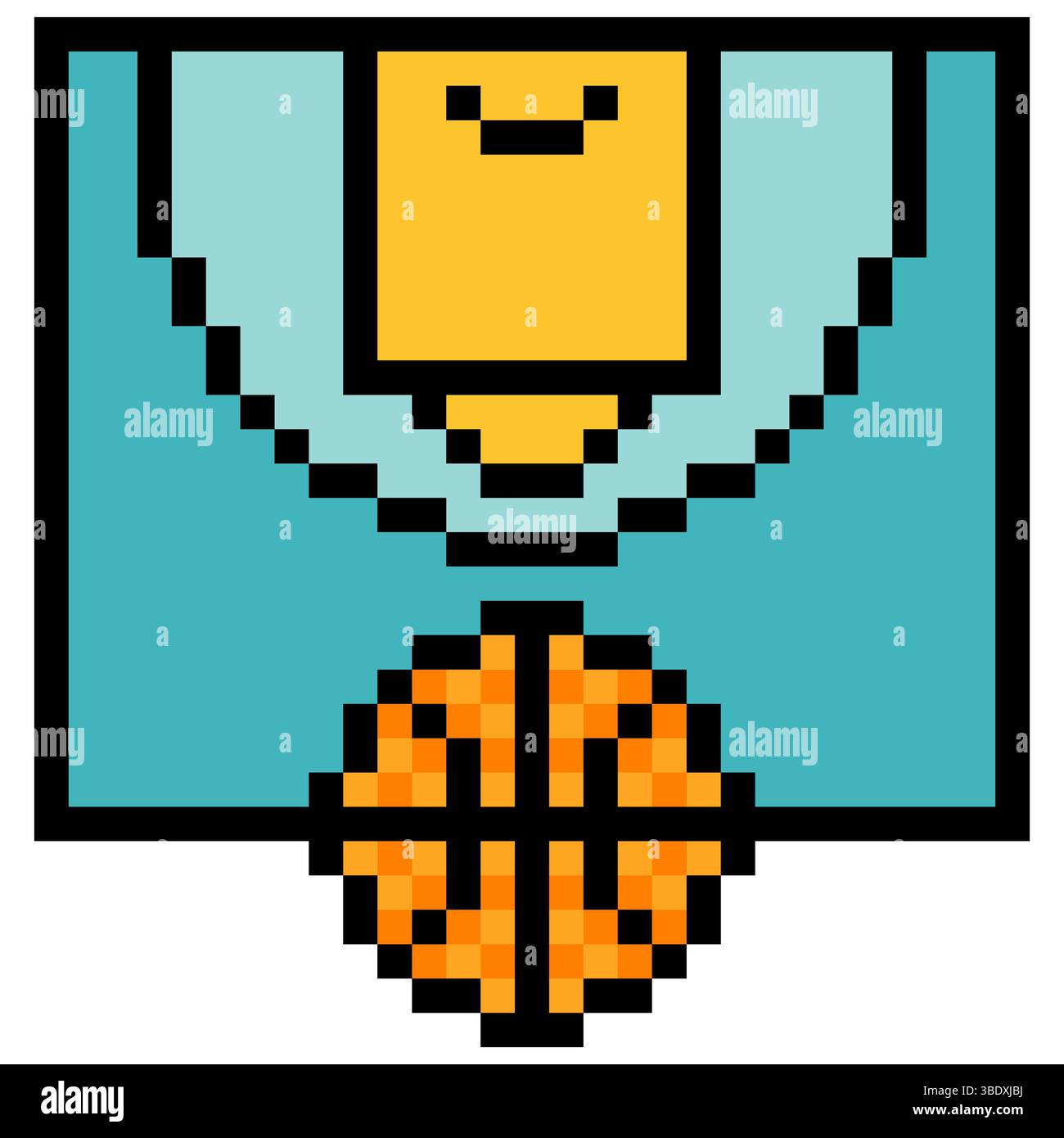 Basketball on sports field with pixel art Stock Vector Image & Art - Alamy