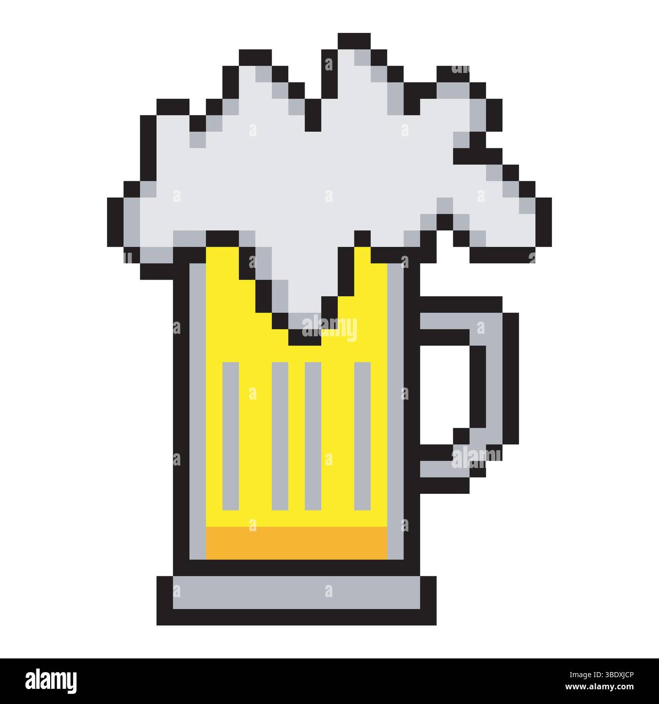 Beer mug pixel art design Stock Vector Image & Art - Alamy